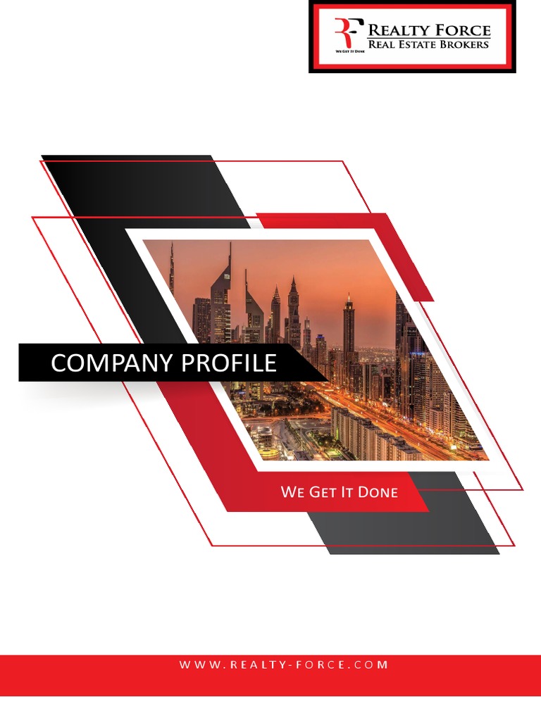 Realty Force: Dubai Real Estate Profile | PDF | Real Estate Broker ...