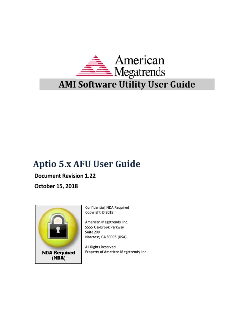 AMI Software Utility User Guide | PDF | Bios | Microsoft Windows