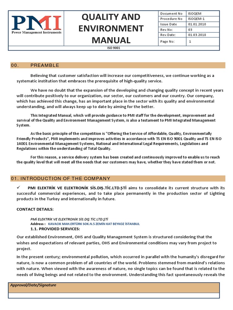 QMS Manual PDF | PDF | Iso 9000 | Environmental Resource Management