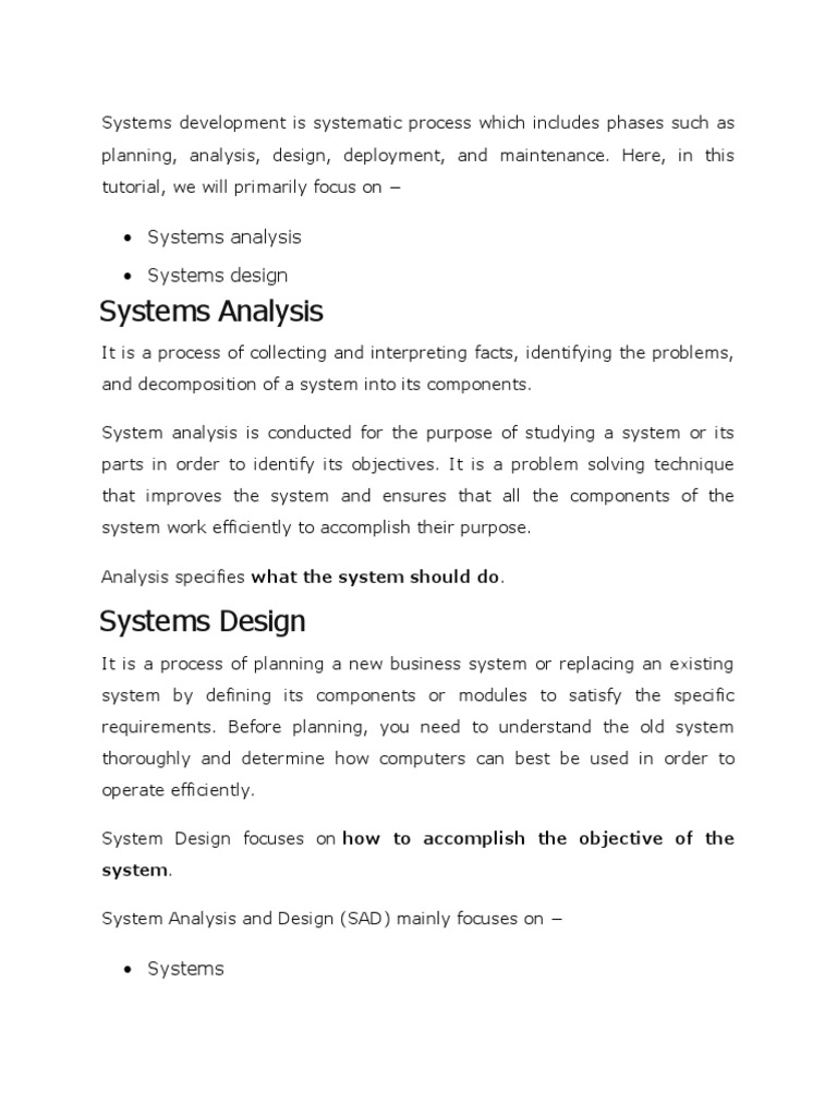 System Design Concept | PDF | Feasibility Study | System