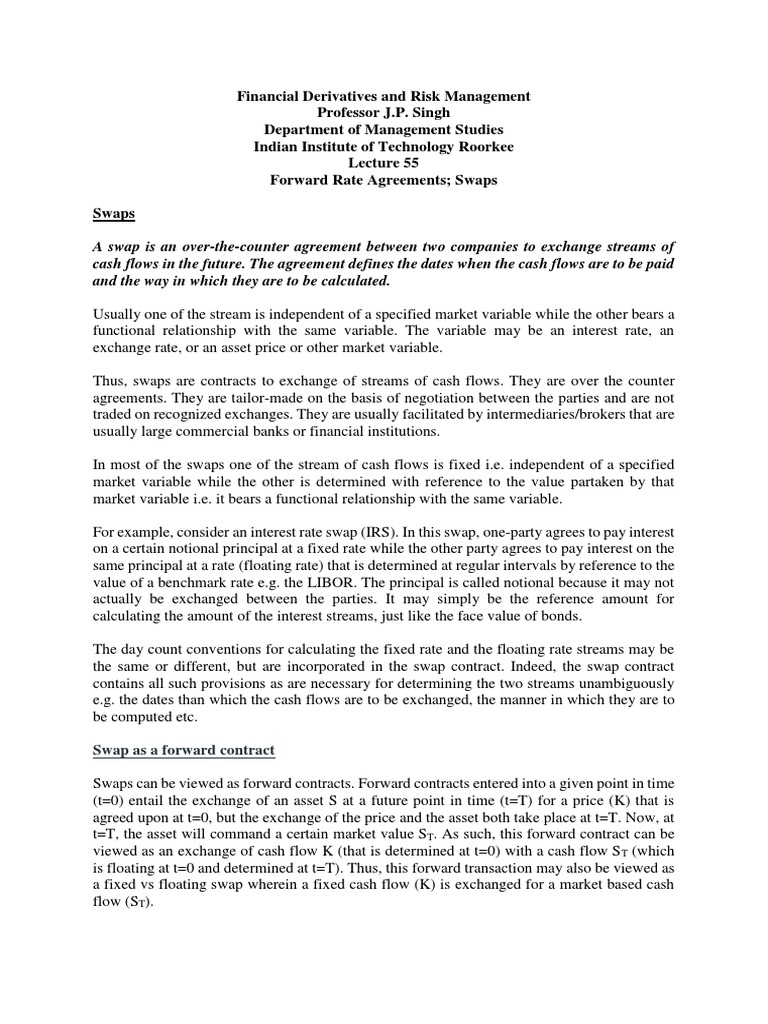 Lec55 Witheqs | PDF | Swap (Finance) | Bonds (Finance)
