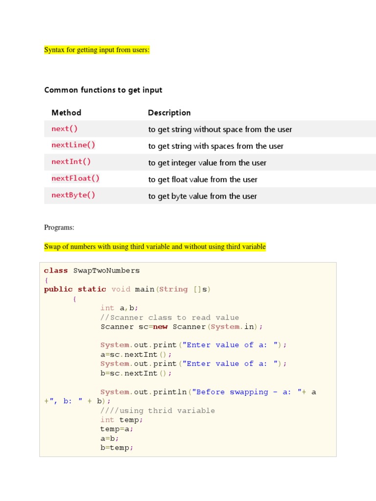 Java Programs PDF | PDF | Integer (Computer Science) | String (Computer ... Java Programs PDF | PDF | Integer (Computer Science) | String (Computer ...