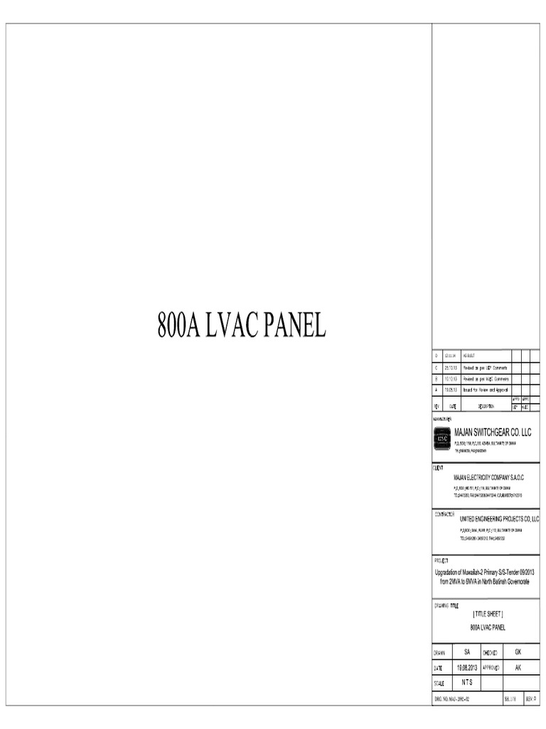Lvac Panel As Built | PDF