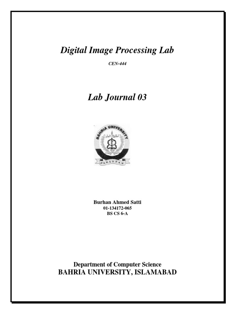 DIP Lab 03 Solution | PDF | Matlab | Software Engineering