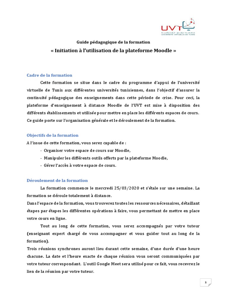 Guide Pédagogique VF | PDF | Moodle | Forum Internet