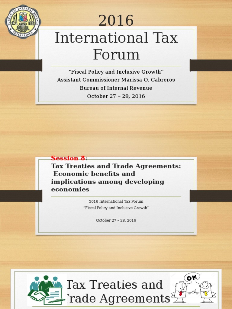 MARISSA CABREROS - Tax Treaties and Trade Agreements | PDF ...