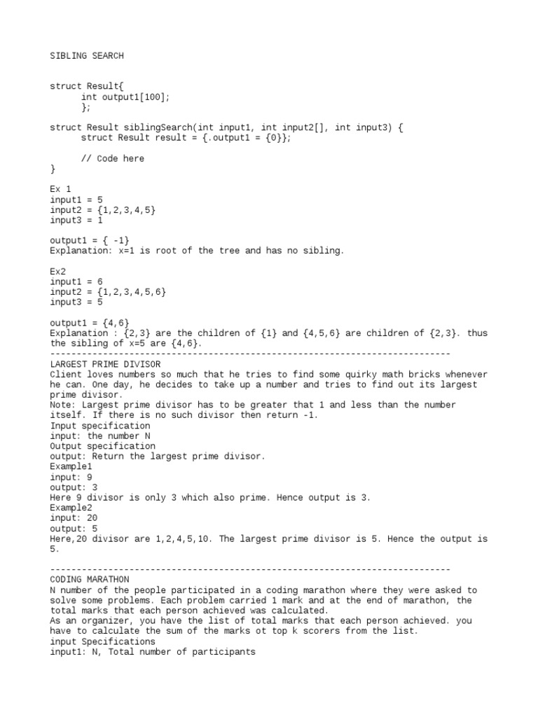 Programming Questions For FCA | PDF | Computer Programming | Teaching ...