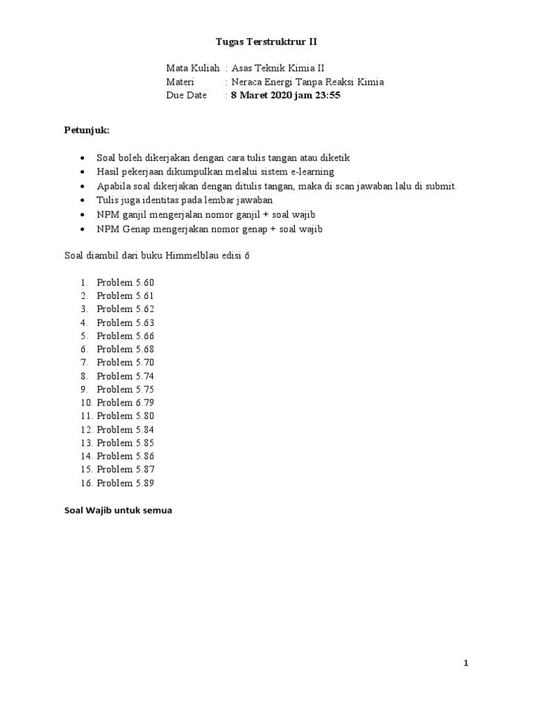 Tugas ATK II Neraca Energi | PDF