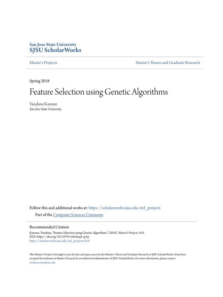Feature Selection Using Genetic Algorithms Pdf Rgb Color Model Natural Selection 