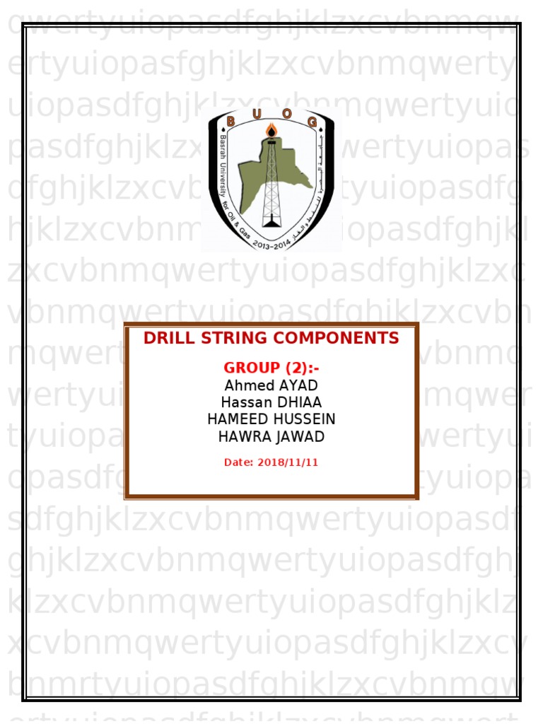 An In-Depth Look at Drill String Components | PDF | Pipe (Fluid ...