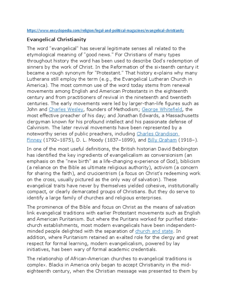 Mark A. Noll. Evangelism | PDF | Protestantism | Evangelicalism