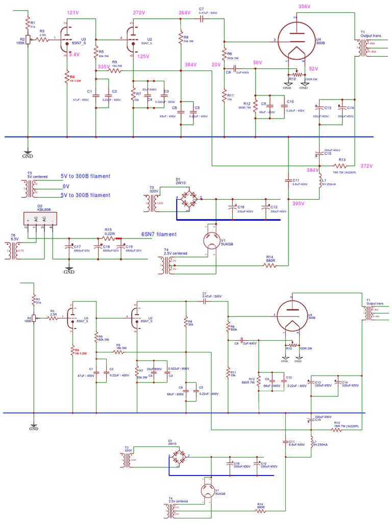 Schematic - 300B SE - 20200330012603 | PDF | Nature