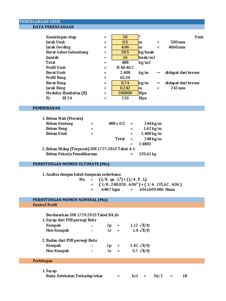 Coba Gording 150.50.20.3,2 | PDF | Sains & Matematika