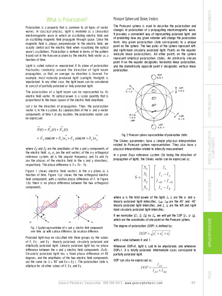 Understanding Light Polarization Concepts | PDF | Polarization (Waves ...