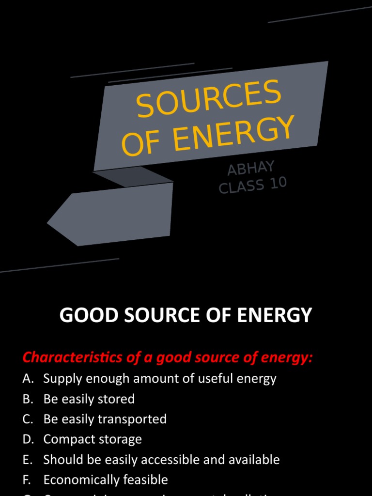 Sources of Energy: Abhay Class 10 | PDF | Nuclear Reactor | Fuels