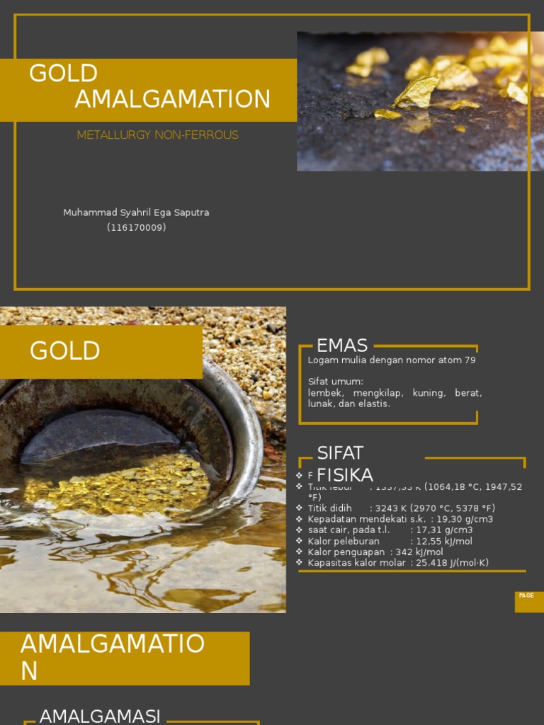 Amalgamasi Emas | PDF