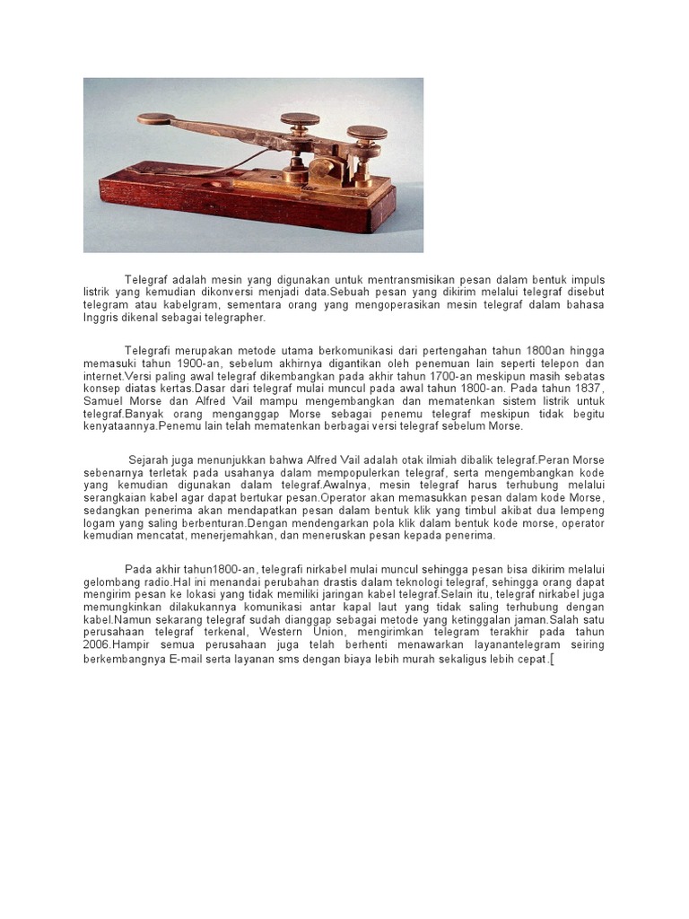 Telegraf Adalah | PDF