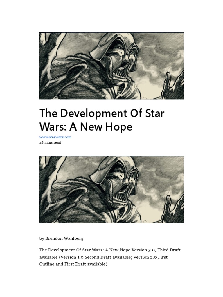 The Development of Star Wars A New Hope | PDF | Palpatine | Sith