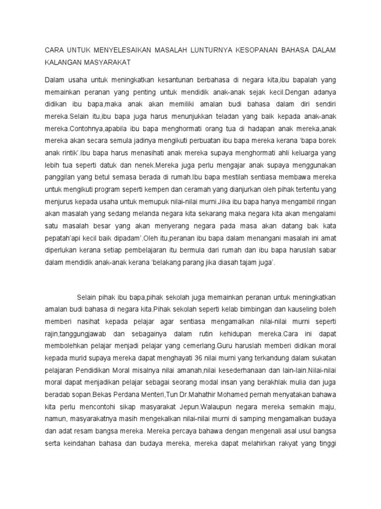 Teks Pengucapan Awam | PDF