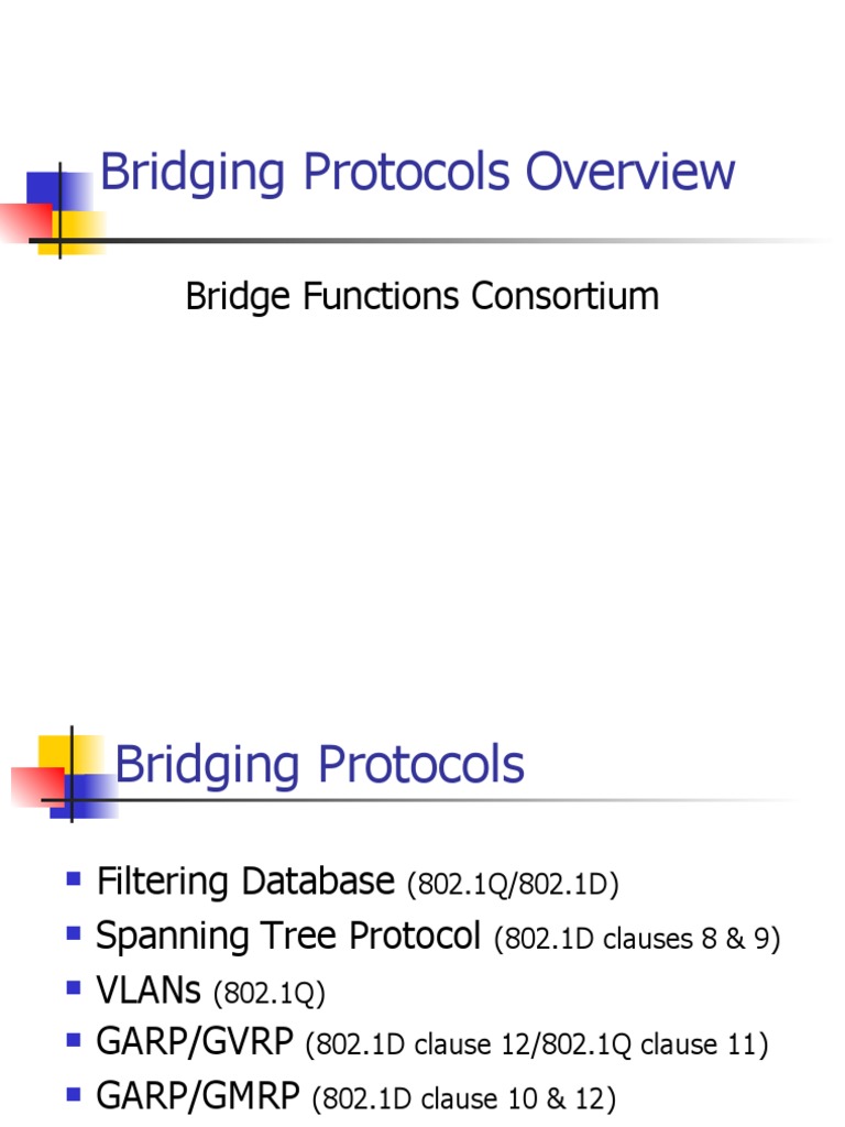 Bridging Protocols Overview: Bridge Functions Consortium | PDF ...