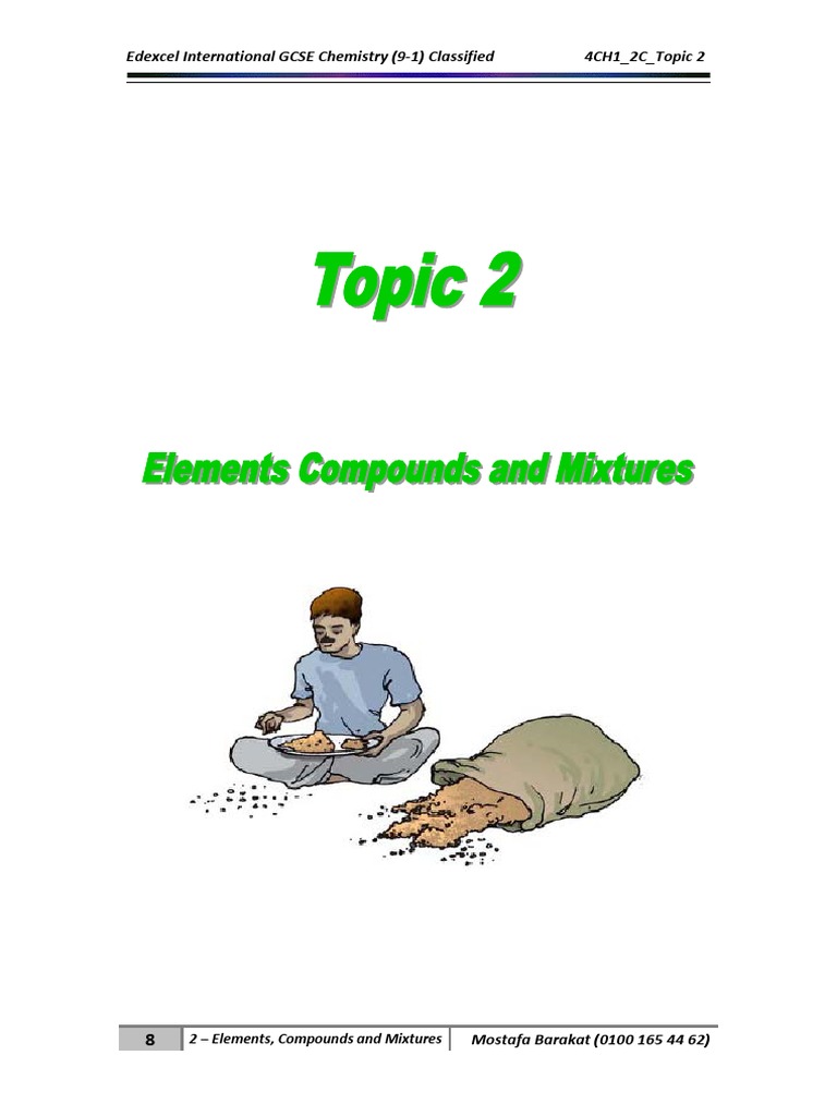 2 - Elemetns, Compounds and Mixtures | PDF | Chemical Substances | Mixture