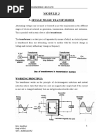 Transformer Notes PDF | PDF | Transformer | Alternating Current