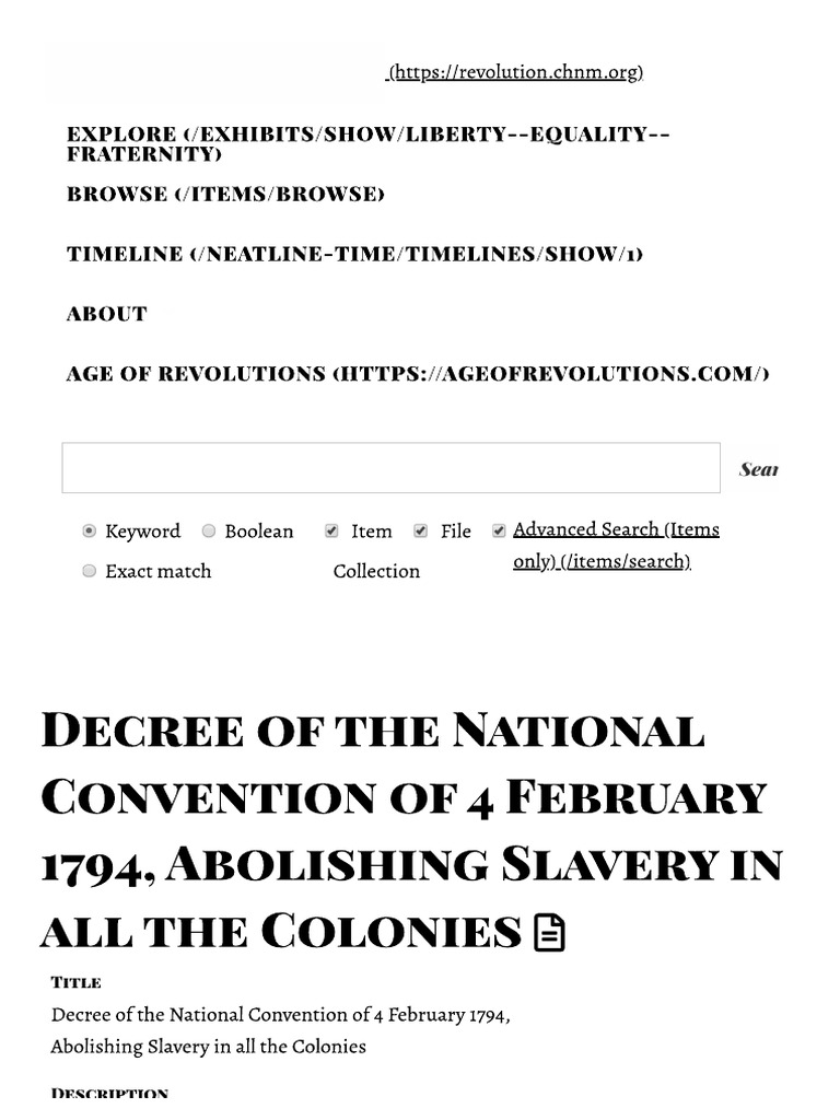 Abolishing Slavery in All The Colonies | PDF
