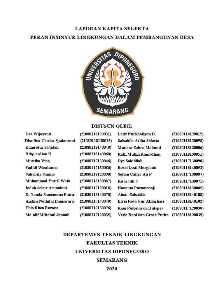 Laporan Kapita Selekta Kel2 | PDF