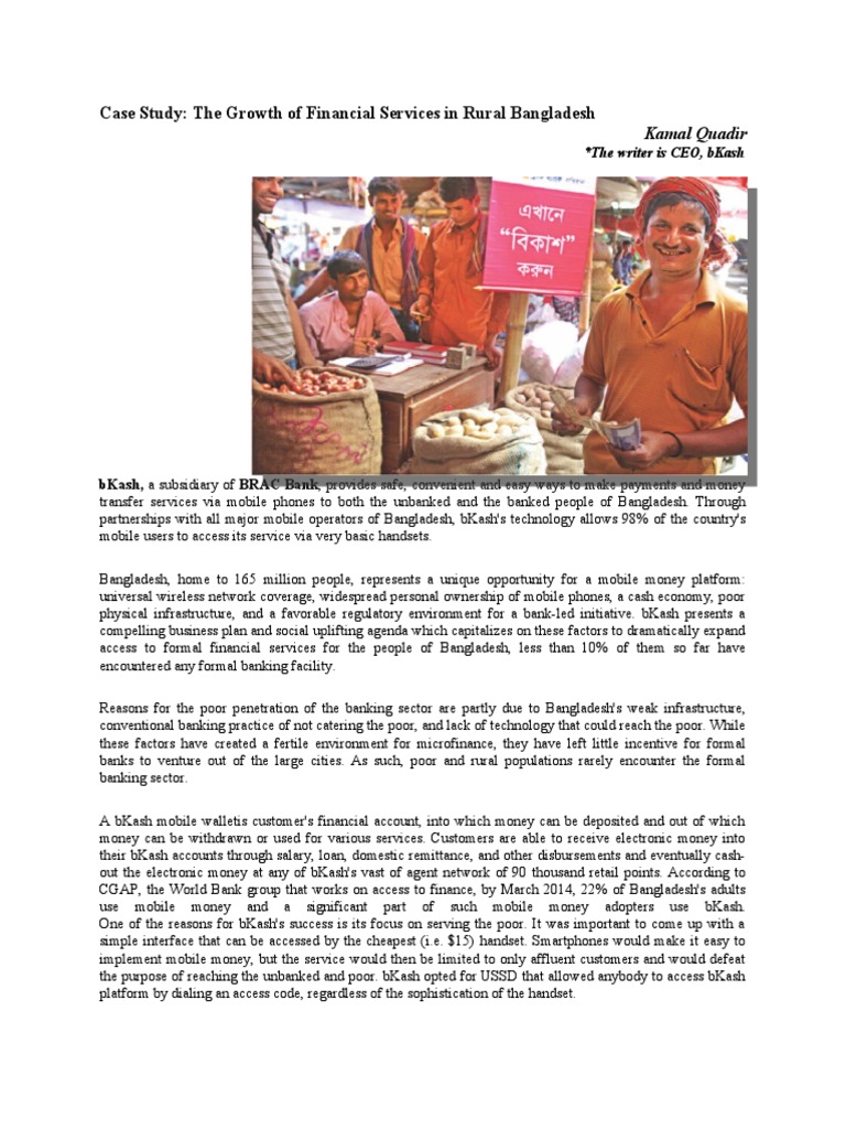Case Study On Bkash | PDF | Banks | Poverty
