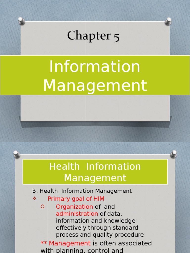 Chapter 5 Health Information System | PDF | Electronic Health Record ...