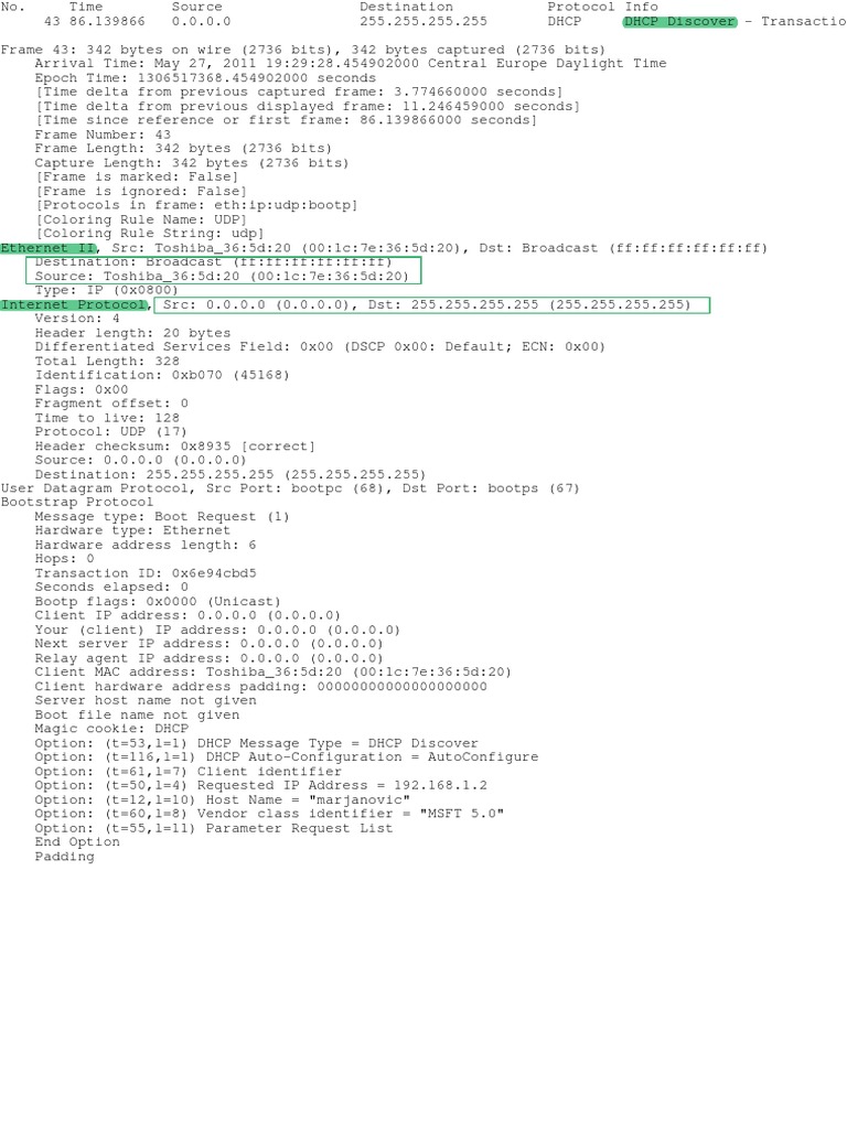 DHCP | PDF | Internet Protocols | Ip Address