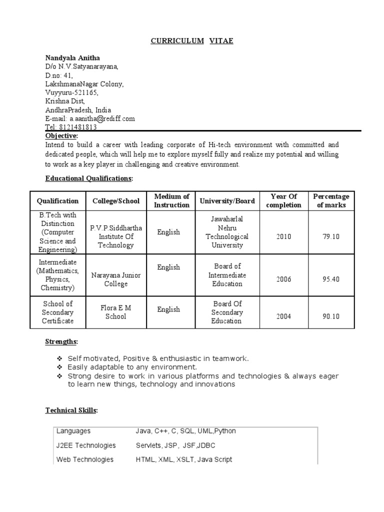 Ani Resume | Databases | Information Technology Management | Free 30 ...