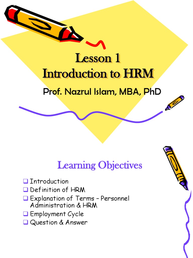 Introduction To HRM | PDF | Human Resource Management | Human Resources