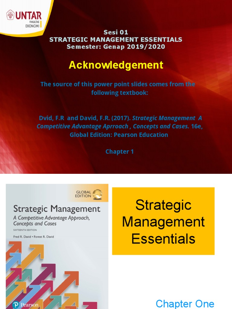 Strategic Management Essentials | PDF | Strategic Management ...