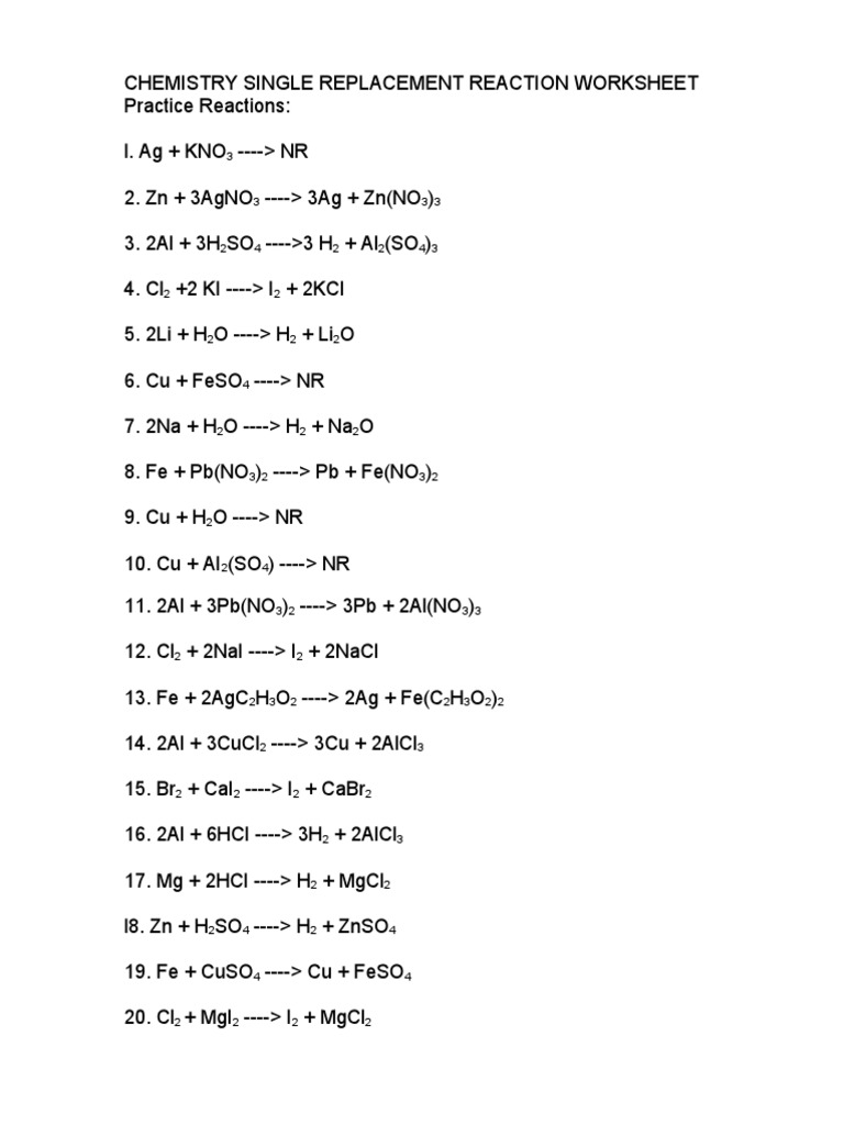 SR Worksheet 2pg Key | PDF