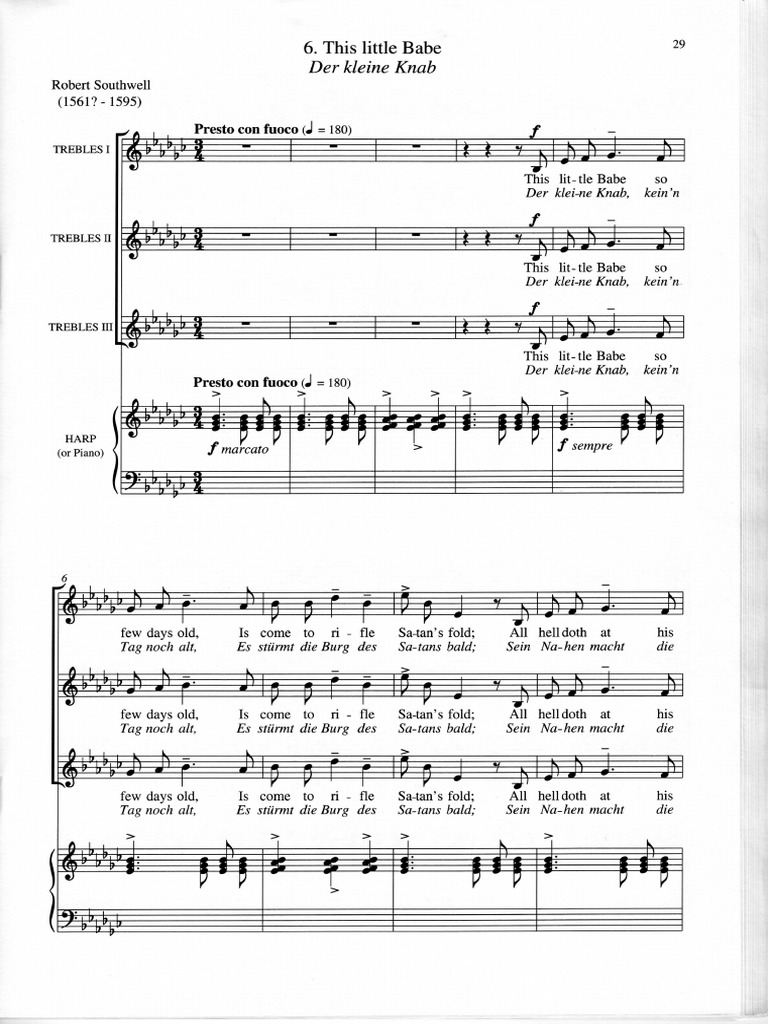 This Little Babe - B. Britten | PDF