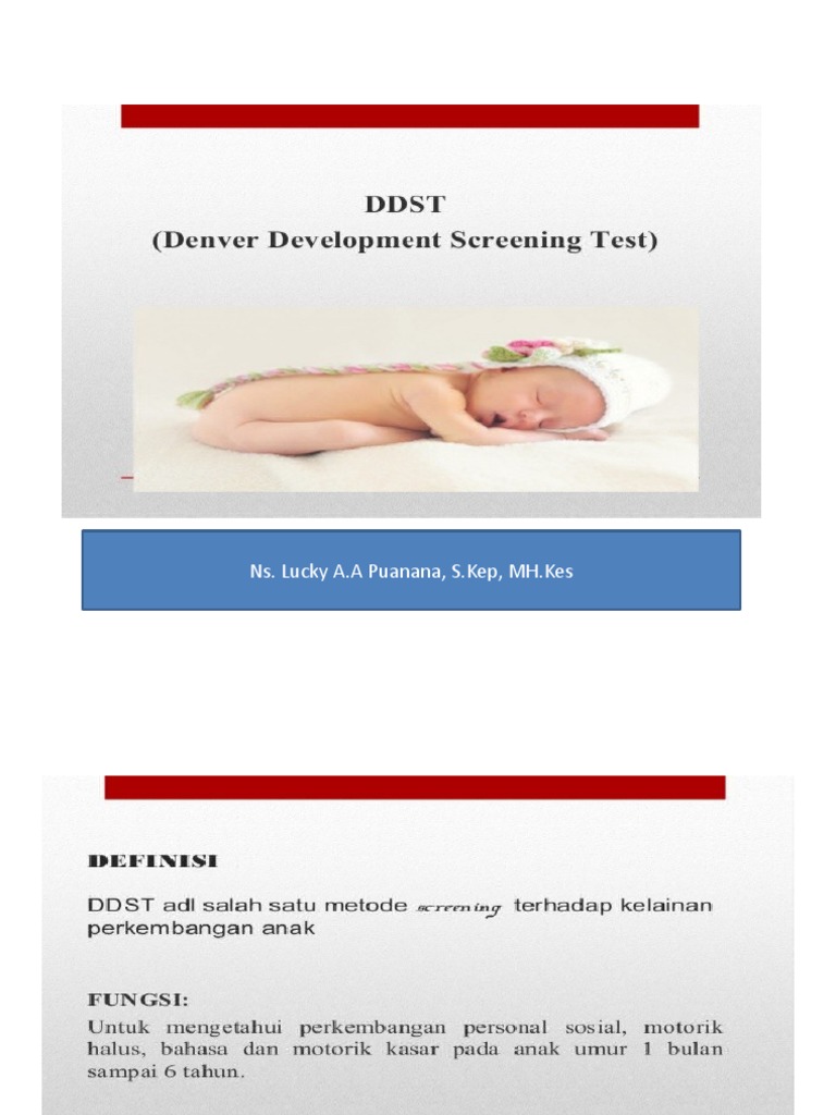 Praktek DDST | PDF | Seni & Disiplin Bahasa | Kesehatan Holistik