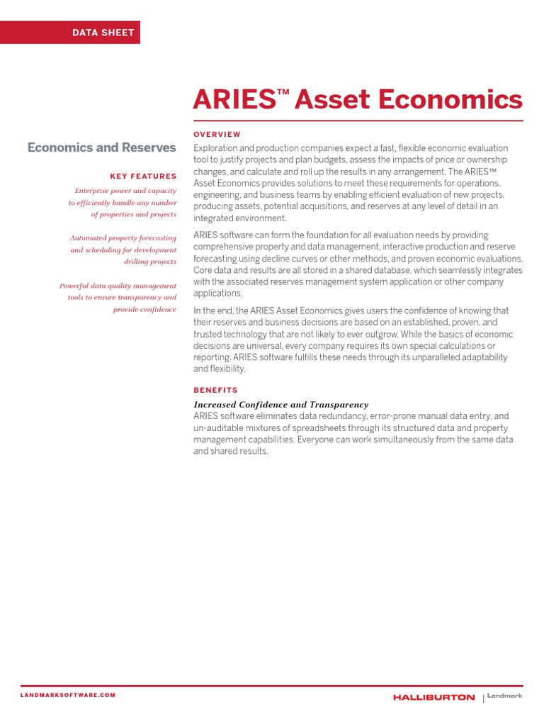 ARIES Software Datasheet A4 PDF | PDF | Spreadsheet | Databases