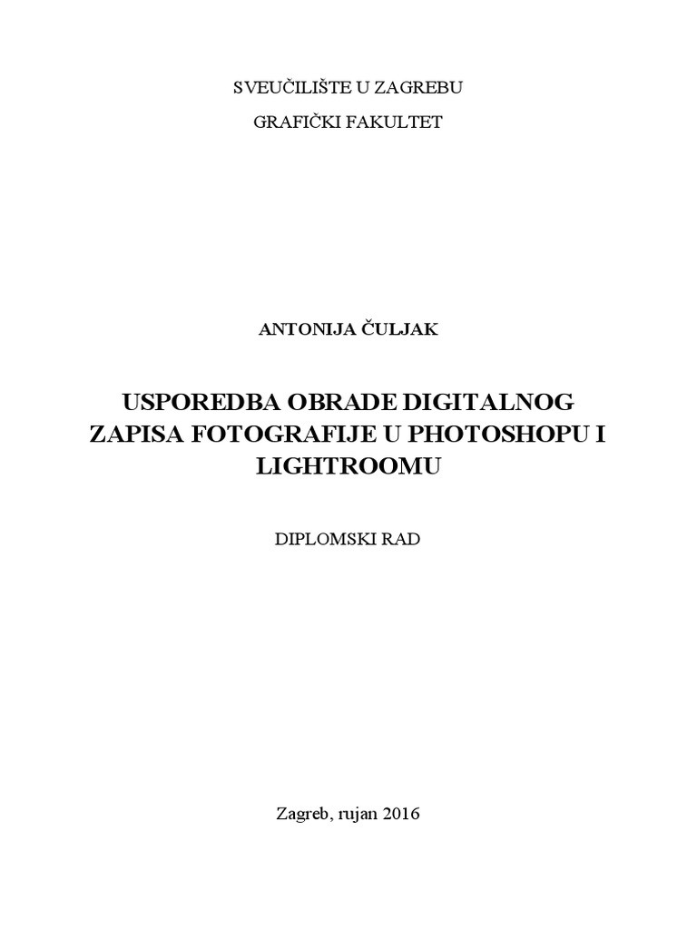 Formati Digitalnog Zapisa Slike | PDF