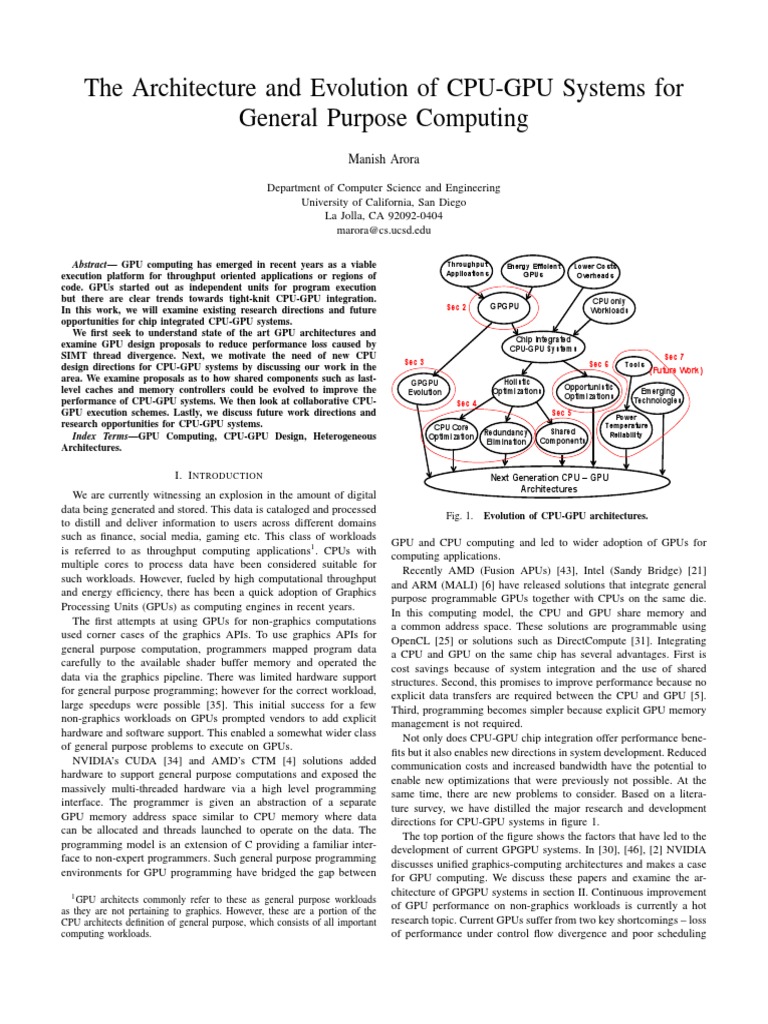 Evolution of CPU-GPU PDF | PDF | Graphics Processing Unit | Shader