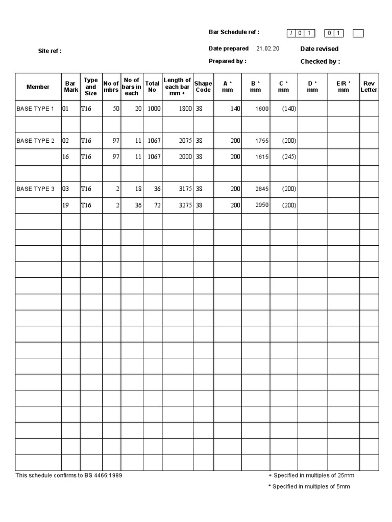 Base Detail Sheet 1 | PDF