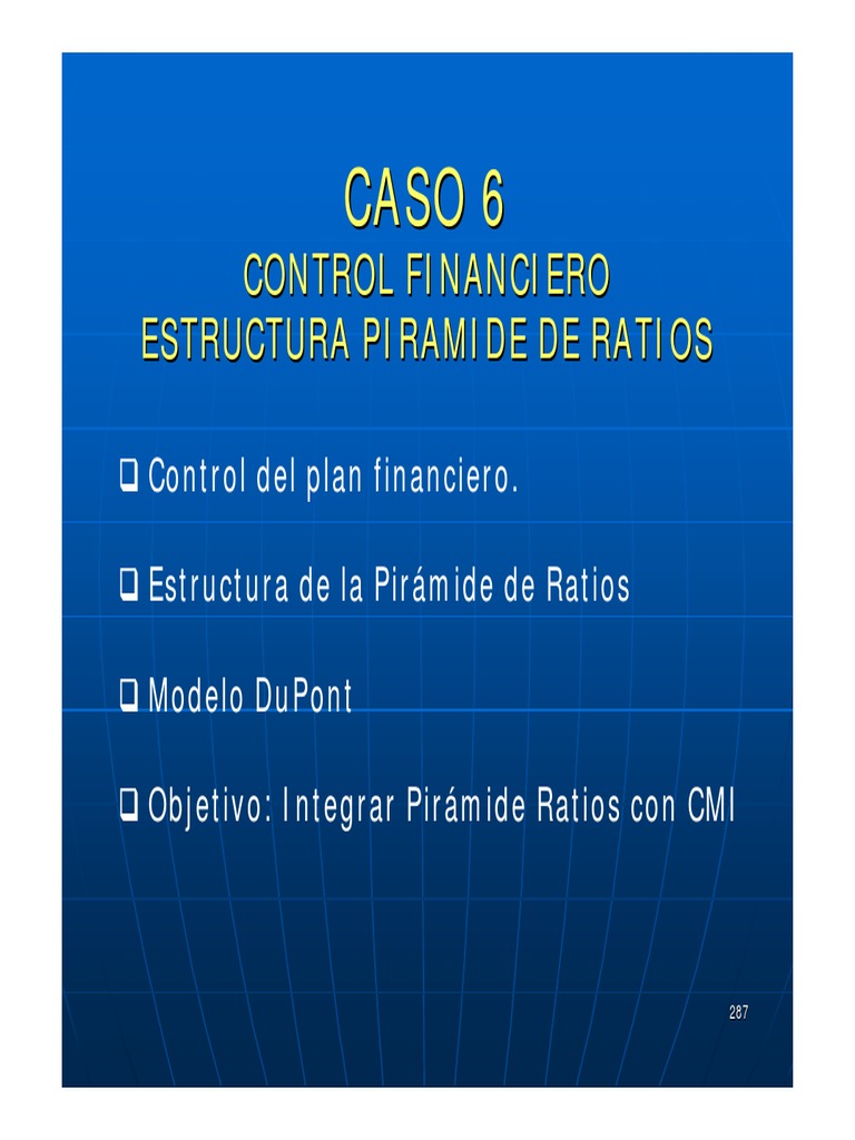 Control Financiero y Pirámide DuPont | PDF | Amortización (Negocio ...