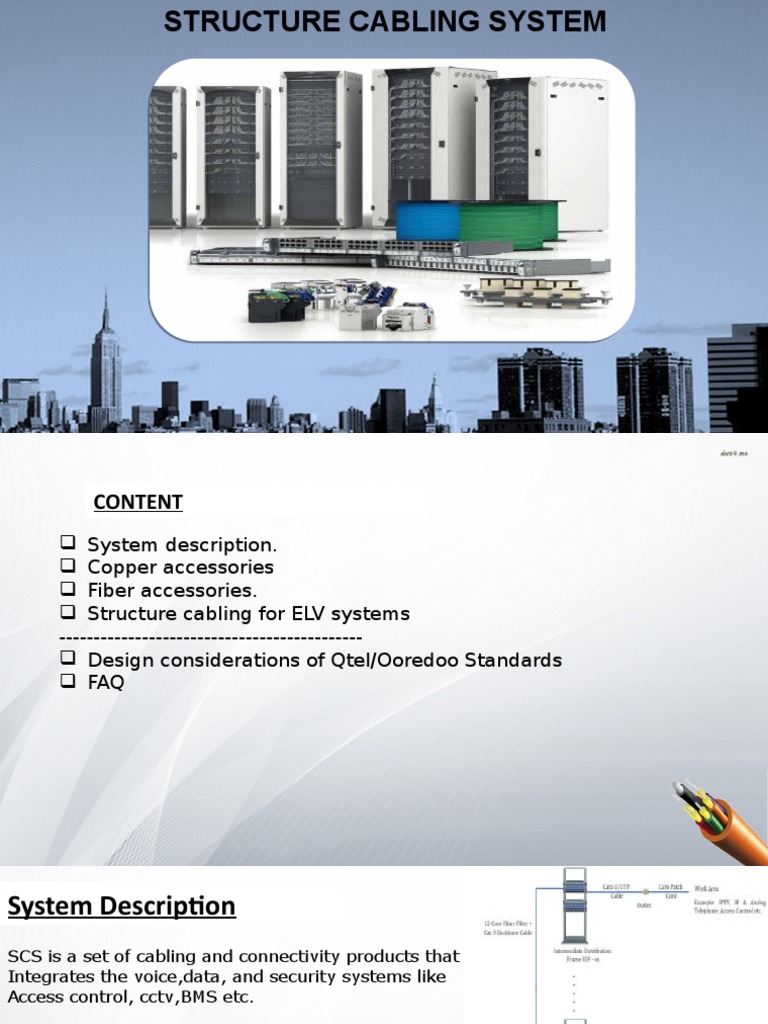 Structured Cabling System Overview | PDF | Optical Fiber | Electrical ...