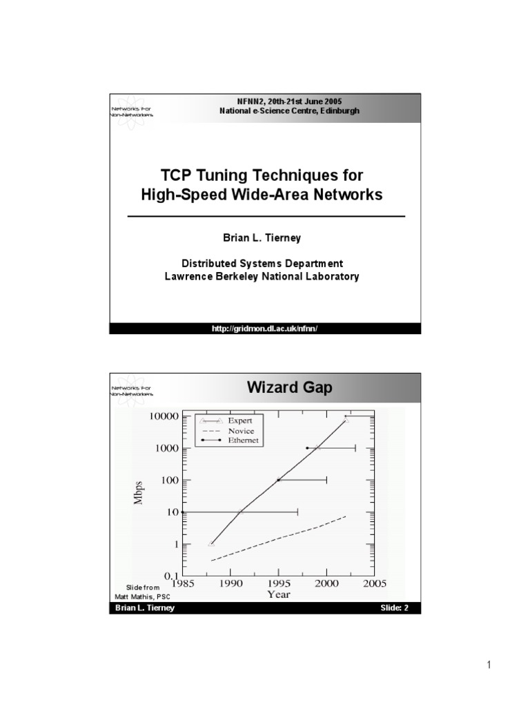 TCP Tuning Tutorial | PDF | Network Congestion | Transmission Control Protocol