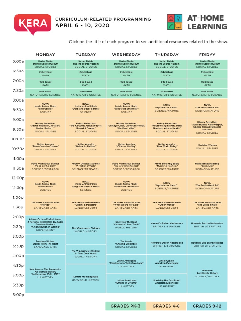 At-Home Learning Grid | PDF