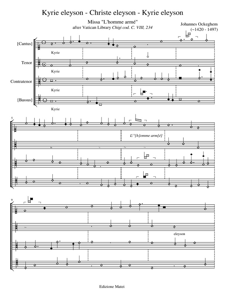 Kyrie Eleyson - Christe Eleyson-Kyrie Eleison | PDF | Christian Music ...