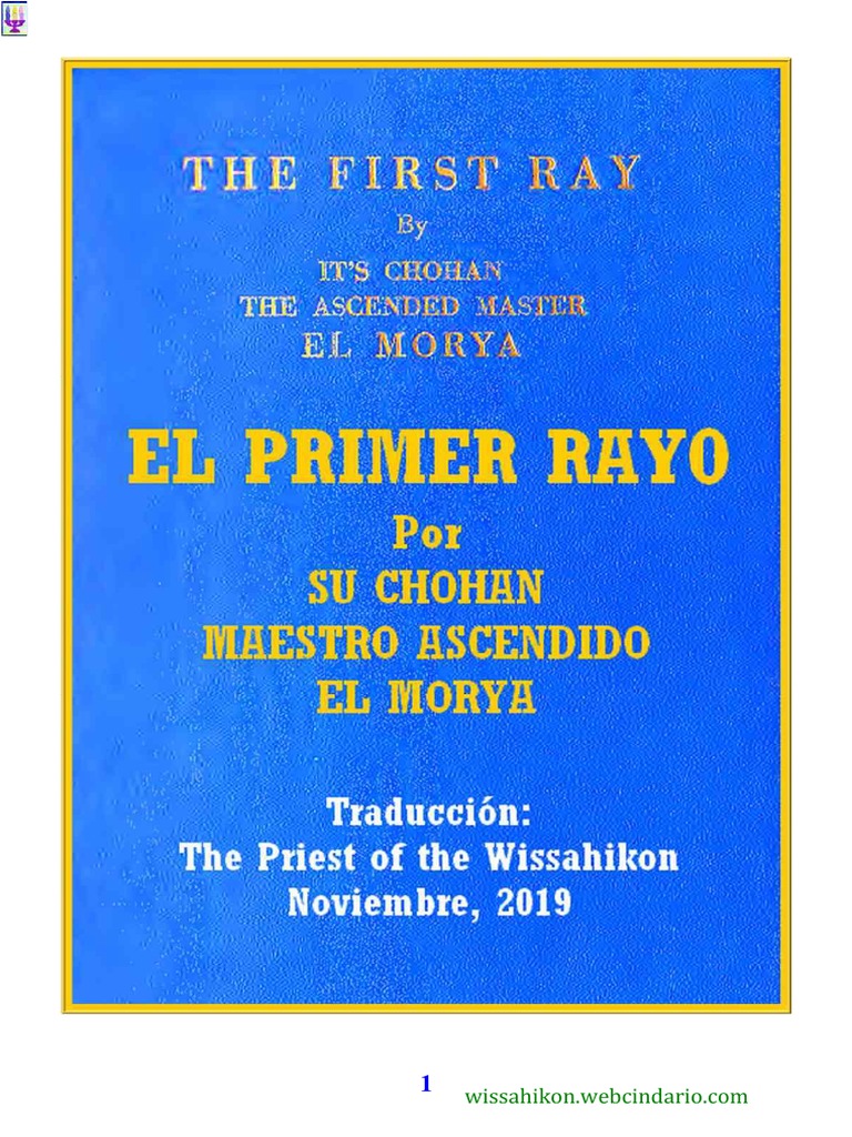 El Primer Rayo Maestro Ascendido El Morya | PDF | Vida | Amor