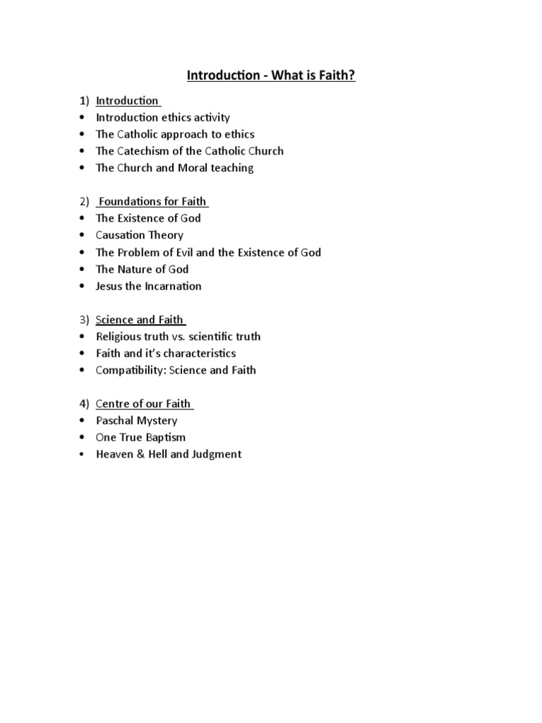 What Is Faith? PDF | PDF