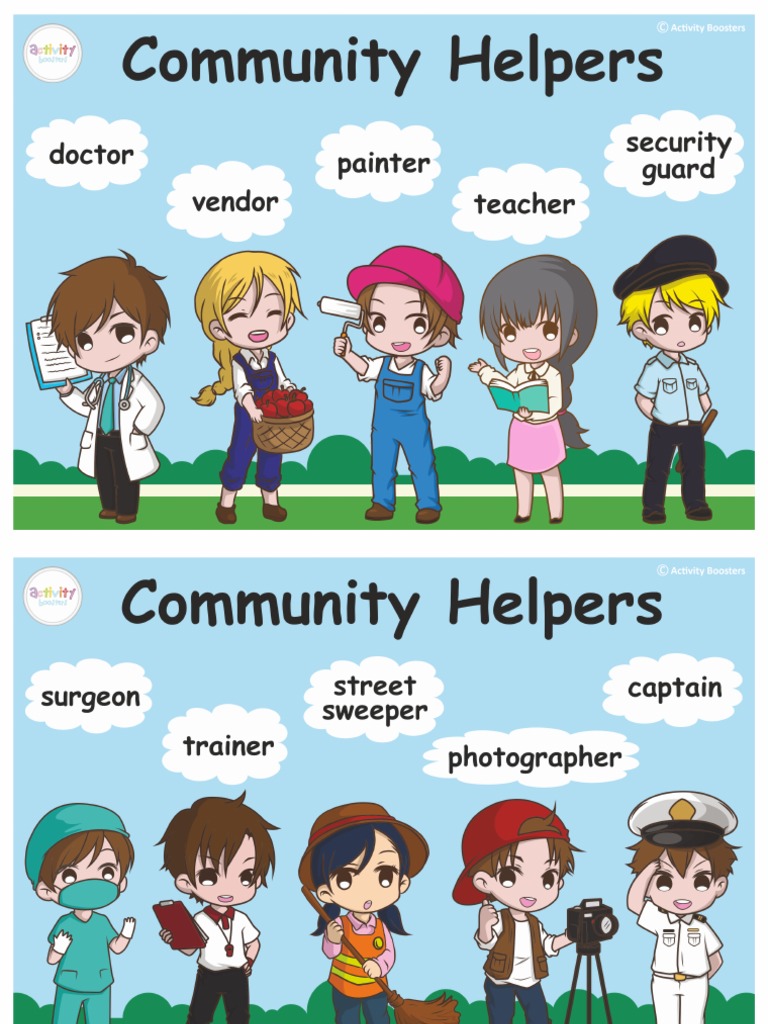 Community Helpers Posters PDF | PDF