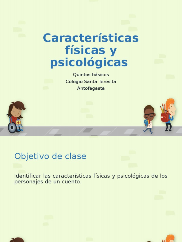 Caracteristicas Fisicas y Psicoogicas - 5tos | PDF